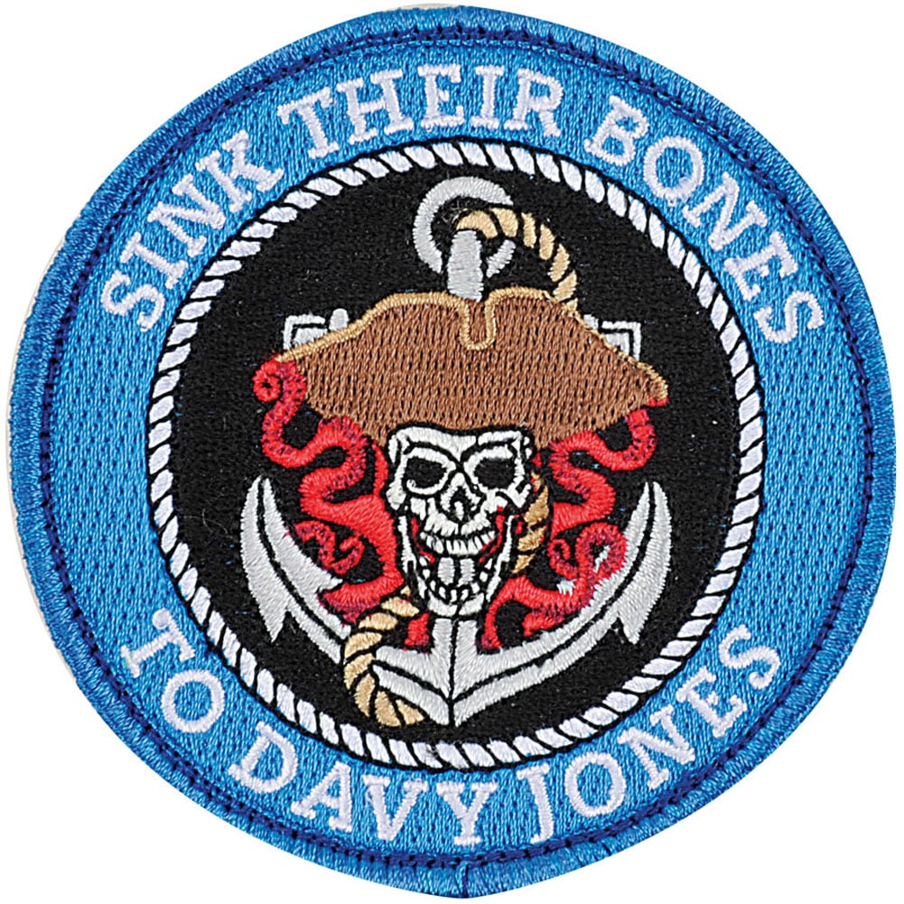 To Davy Jones Hook and Loop Patch