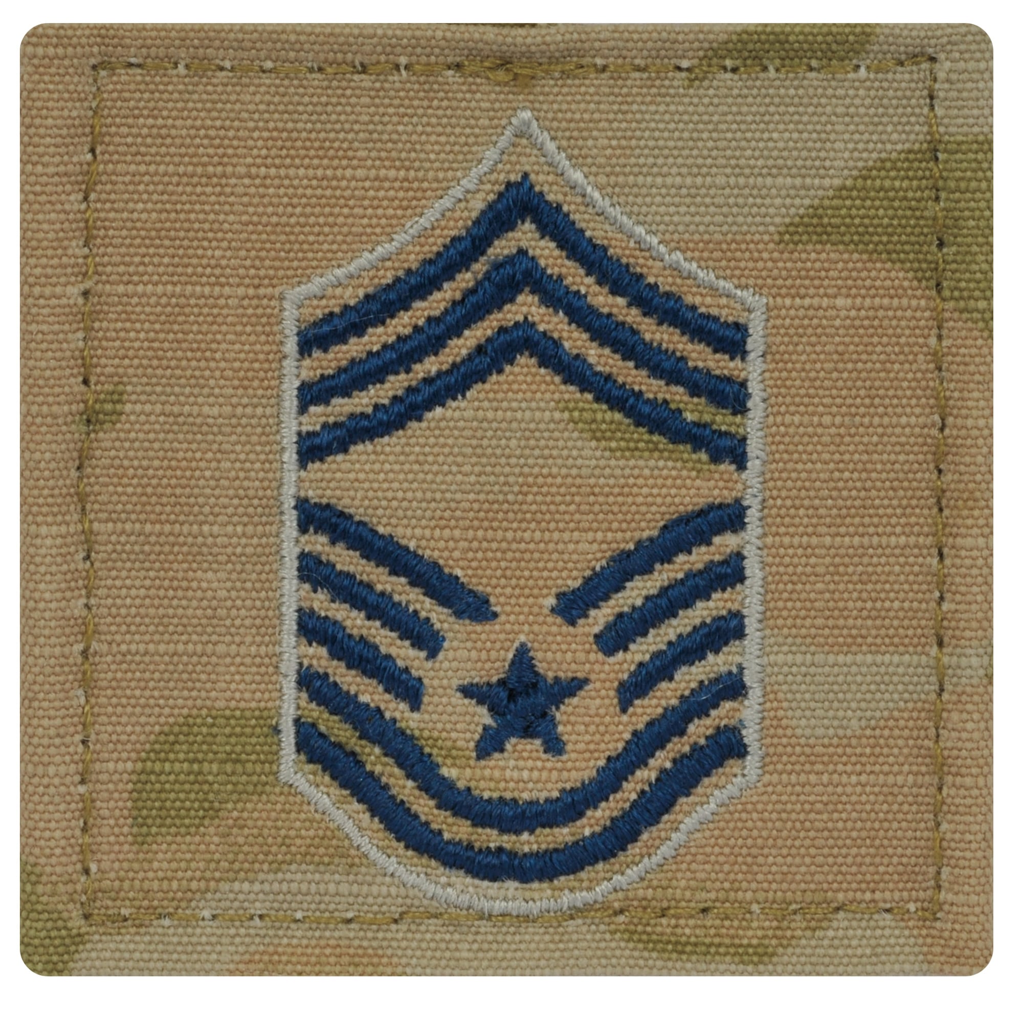 Space Force Embroidered OCP with Hook Rank Insignia Chief Master Sergeant