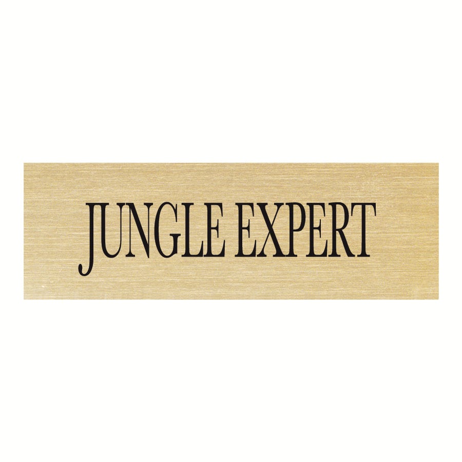 Army Jungle Expert Patch ID Plate