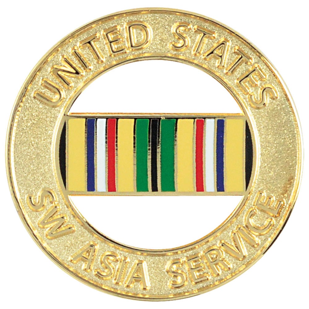 Southwest Asia Service Ribbon Pin