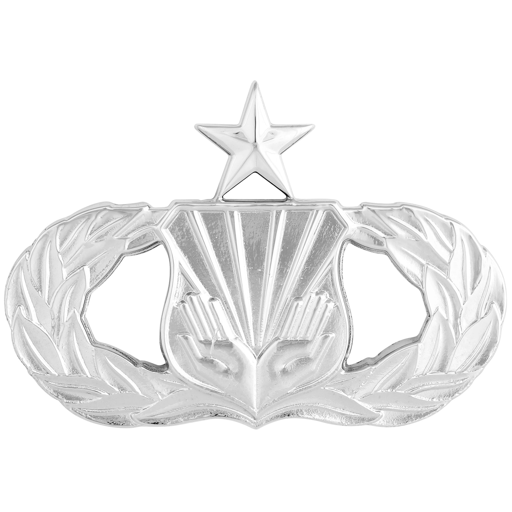 USAF Badge Chaplain Service Support Senior Mirror Finish